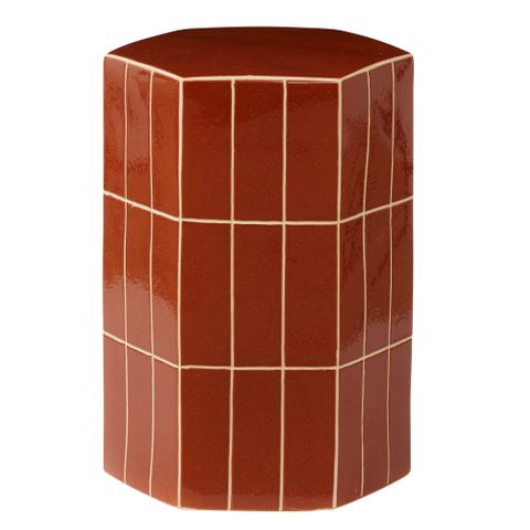 CTC - Seidler Ceramic Tile Stool - Rust – Moe and Me